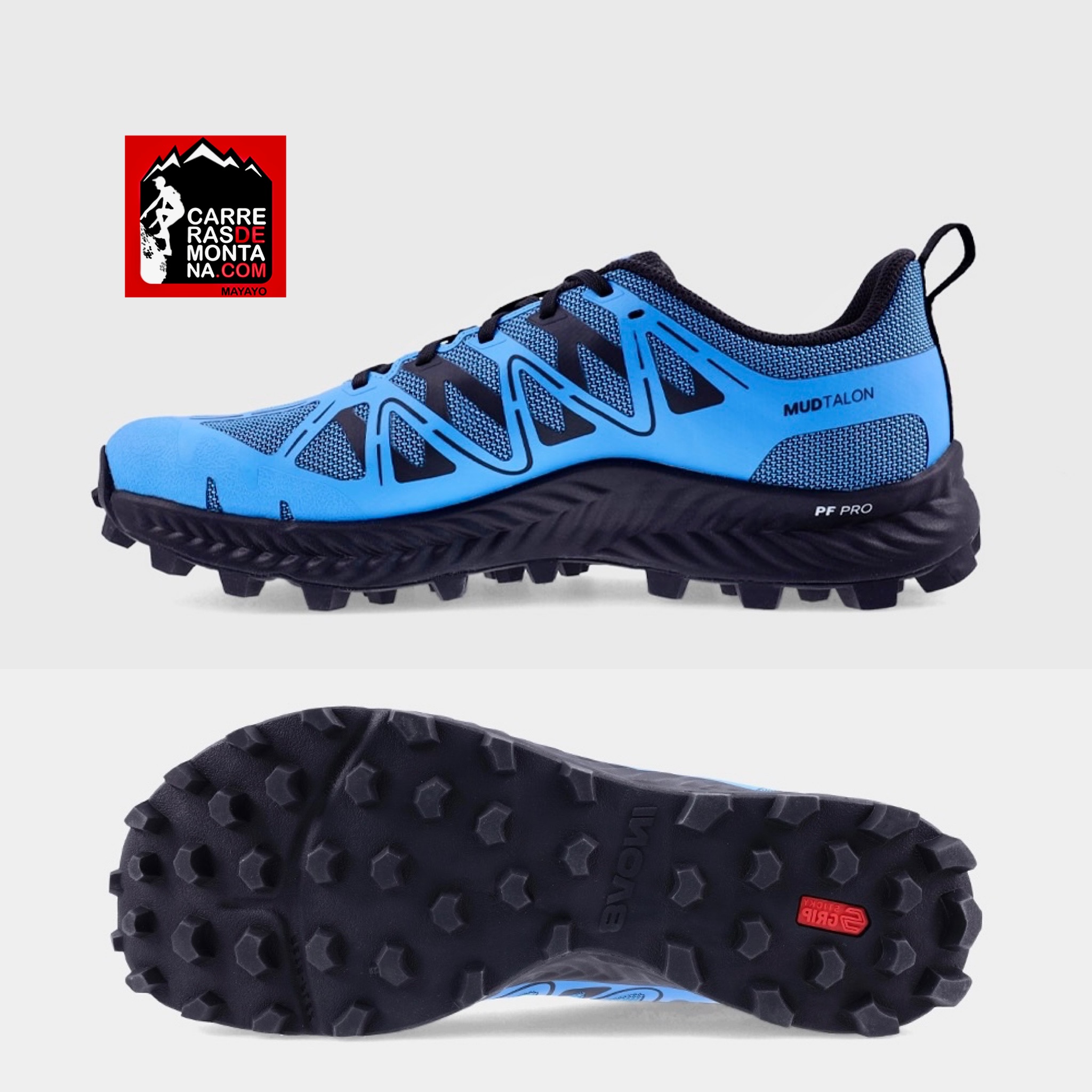 INOV 8 MUDTALON 2: Zapatillas trail barro extremo. Mayayo