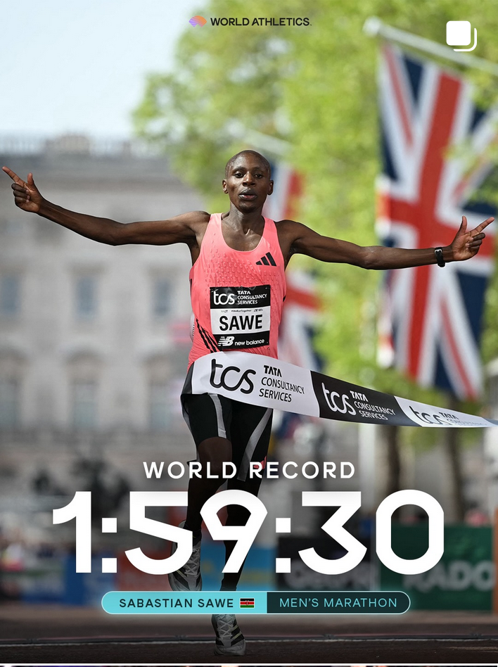 Record del mundo maratón: 118 años "chasing sub 2h", Mayayo.